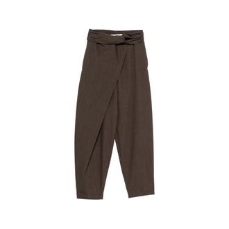 R&oacute;he Wrap-style Twist-detail Trousers