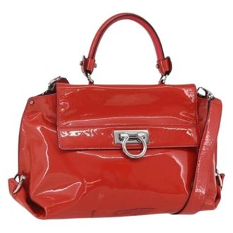 Ferragamo Sac &agrave; main Pre-owned - Femme - Pre-owned - Rouge - Taille: ONE Size