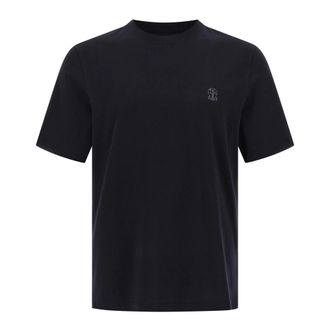 Brunello Cucinelli T-Shirts - - Tops - Herren - Blau - L