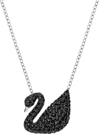 Swarovski Swarovski Halskette Unisex Swan Anh&auml;nger Schwarz Rhodiniert 5347329 - - Accessories - unisex - Grau - ONE SIZE