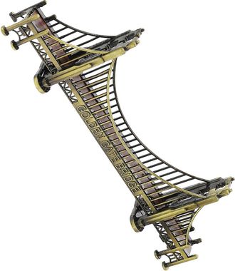 BESPORTBLE Mobestech Metall Legierungs Br&uuml;ckenmodell Goldene Gate Bridge Gro&szlig;e Vintage Tischdekoration f&uuml;r B&uuml;ro und Wohnraum Historische Architekturstatue in Gr&uuml;