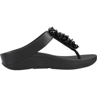 FitFlop Femme, Chaussures, Noir, Taille: 39 EU Sandales Fino &agrave; perles