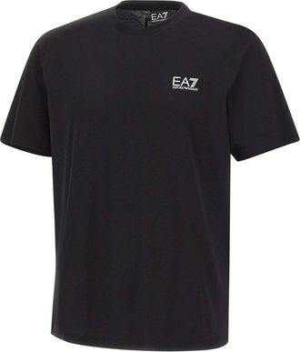 Emporio Armani Emporio Armani Ea7, Homme, Tops, Noir, Taille: XL Logo Series Cotton-Jersey T-Shirt