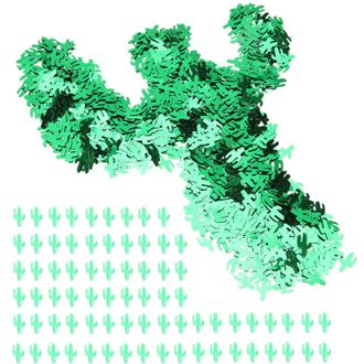 Cabilock 5 Beutel Kaktus Konfetti Party Deko Glitzer Papier Tischstreu Festival Bastelkonfetti f&uuml;r Geburtstag Hochzeit Feier