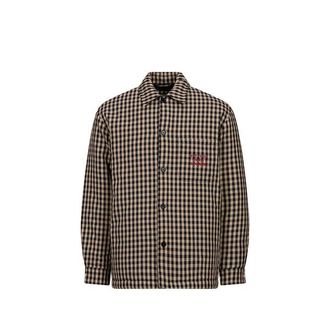 Dr&ocirc;le de Monsieur Veste droite &agrave; carreaux en coton