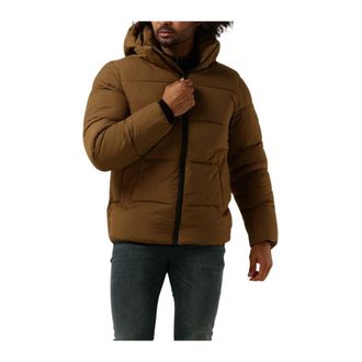 Calvin Klein Crinkle Nylon Puffer Jacket - - Jackets - Herren - Braun - 2XL