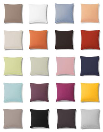 ESTELLA Jersey Kissenbezug für Nackenrolle Einzelpack 15x21 cm | Kissenbezüge aus 100% Baumwolle | Deutsche Markenqualität | Kissenhüllen in 370 - Terrakotta