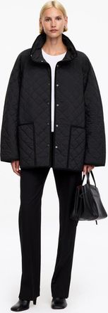 Arket Lockere Steppjacke -Schwarz