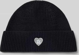 HUGO BOSS M&uuml;tze mit Herz Logo-Patch