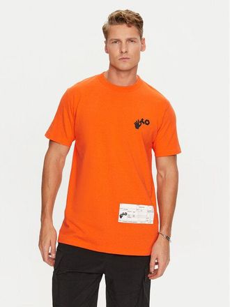 Off-white T-Shirt OMAA027T22JER0012001 Orange Regular Fit