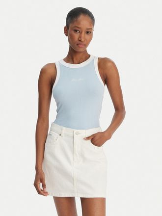 Guess Top W6GPZ8 KF641 Himmelblau Slim Fit