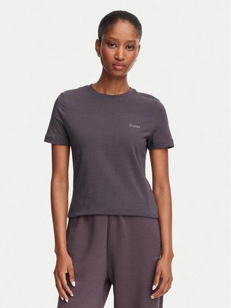 Guess T-Shirt V6RI07 J1314 Dunkelbraun Regular Fit