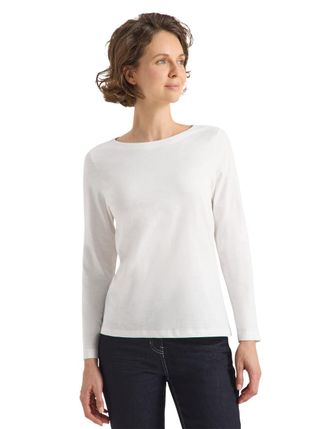 Cecil Basic Langarmshirt Vanilla White XXL