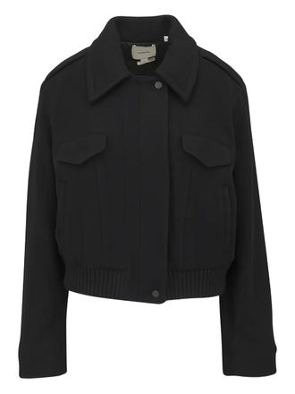 Vince veste en peau dagneau - Noir