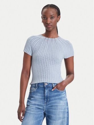 Guess Bluse W6YR31 Z1023 Blau Slim Fit