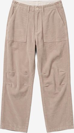 Knowledge Cotton Apparel Damen vegan Hose Bloom Barrel Cord Hellgrau