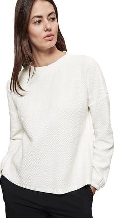 Street One Damen A322110 Strukturshirt Mit Turtleneck, Lucid White, 34 EU