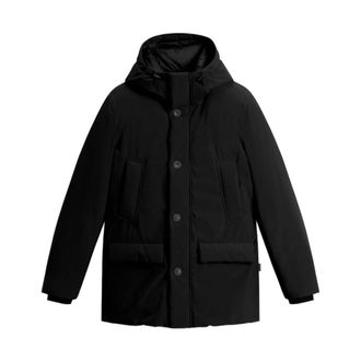 Woolrich Stylische Parka f&uuml;r Outdoor-Abenteuer - - Coats - Herren - Schwarzk - S