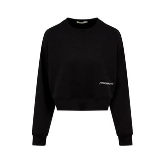 Hinnominate Hinnominate, Femme, Sweatshirts et sweats à capuche, Noir, Taille: 38 FR SweaT-shirt noir avec logo sur le devant