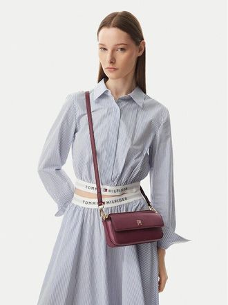 Tommy Hilfiger Handtasche Th Icon Camera Bag AW0AW18721 Dunkelrot