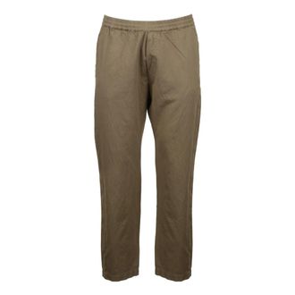 Barena Homme, Pantalons, Brun, Taille: XL Pantalon Beige en Coton &agrave; Taille &Eacute;lastique