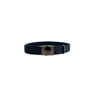 Borbonese Homme, Accessoires, Noir, Taille: ONE Size Ceinture en polyester avec boucle ajustable