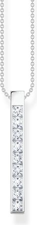 Thomas Sabo Thomas Sabo Kette wei&szlig;e Steine 40,00-45,00 cm Recyceltes 925 Silber KE2146-051-14-L45V