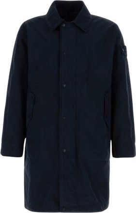 Stone Island Homme, Manteaux, Bleu, Taille: S David Light-TC Long Coat