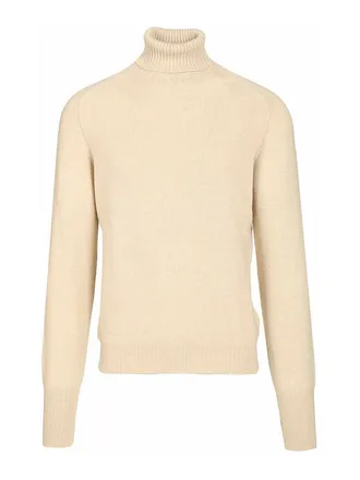 Fedeli Pull Col Roul&eacute; - Beige