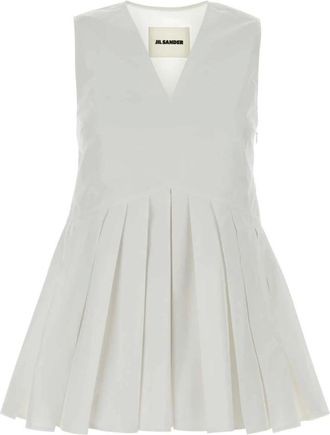 Jil Sander Femme, Tops, Blanc, Taille: 38 FR Top 130 Pl