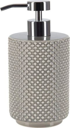 Spirella Seifenspender Mero Porzellan Flüssigseifen-Spender 400ml Taupe Made in Europe