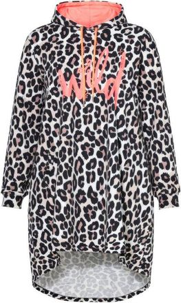 Angel Of Style Sweatshirt Long-Hoodie Kapuzensweater Leo-Muster WILD