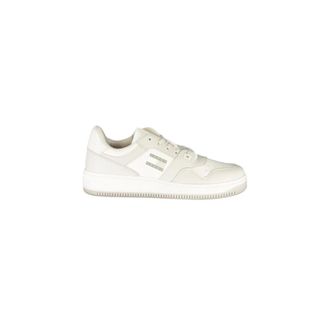 Tommy Hilfiger Wei&szlig;e Polyester Low-Top Sneakers - - Shoes - Herren - Wei&szlig; - 45 EU