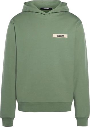 Jacquemus Homme, Sweatshirts et sweats &agrave; capuche, Vert, Taille: L Sweat ML