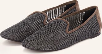 Brunello Cucinelli Brunello Cucinelli Slipper Mit Schmucksteinen braun