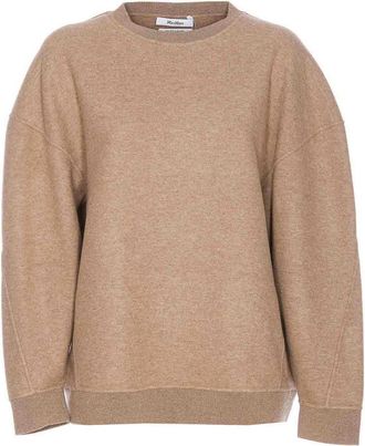 Max Mara Rundhalspullover - Beige