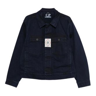 C.P. Company C.p. Company, Homme, Vestes, Noir, Taille: S Short Denim Jacket