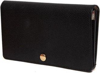 Burberry Calf Grain Leather Wallet - Black