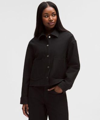 lululemon EasyFive Jacket f&uuml;r Frauen - Gr&ouml;&szlig;e XL in Black