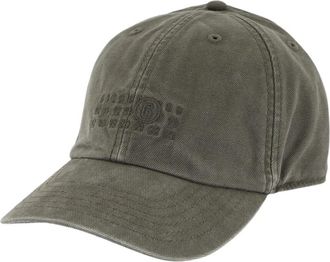 Maison Margiela Homme, Accessoires, Gris, Taille: M Casquette de baseball &agrave; six panneaux en coton