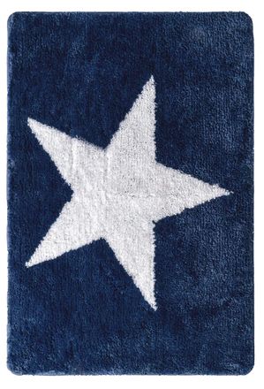 Ridder Badezimmerteppich Star blau 60x90 cm