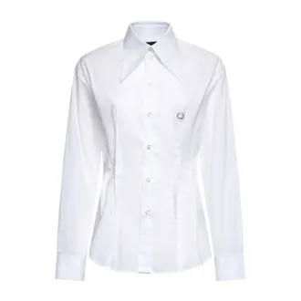 John Richmond Chemise &agrave; col large - Femme - Blouses et Chemises - Blanc - Taille: 38 FR