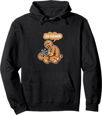 Mapanoli Design Leb-Kuchen! Humorvolles Wortspiel Weihnachtsflair Lebkuchen Pullover Hoodie