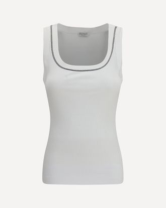 Brunello Cucinelli Top in cotton with crew neckline Female L