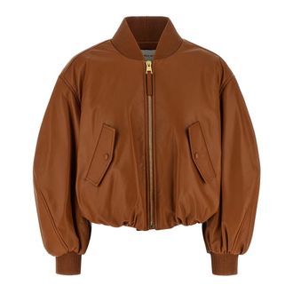 Givenchy Cropped Cocoon Bomber - - Jackets - Damen - Braun - XS