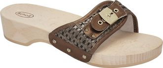 Scholl Damen Pescura Heel Rafia Sandale, Bronze, 41 EU