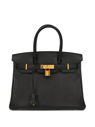 Hermès sac à main Birkin 30 en cuir (2017) - Noir