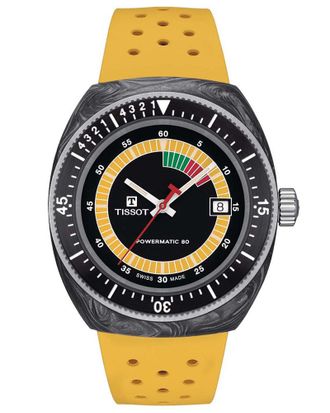 Tissot Sideral S Powermatic 80 Gelb Unisex Armbanduhr T1454079705700