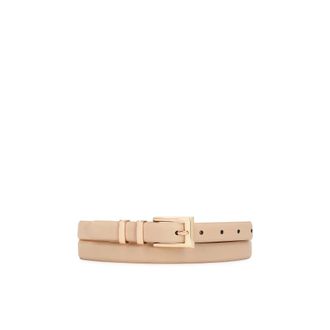 Kazar Naturleder G&uuml;rtel - - Accessories - Damen - Beige - 110 CM