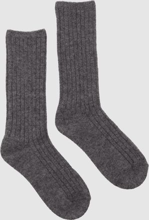 Notshy Chaussettes Irene Gris Chine Fonce